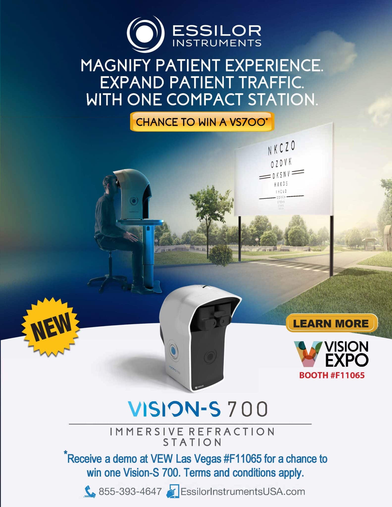 Vision-S 700 Giveaway at 2021 Vision Expo West - Essilor Instruments USA