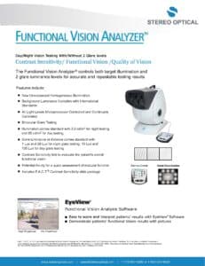 Functional Vision Analyzer - Essilor Instruments USA
